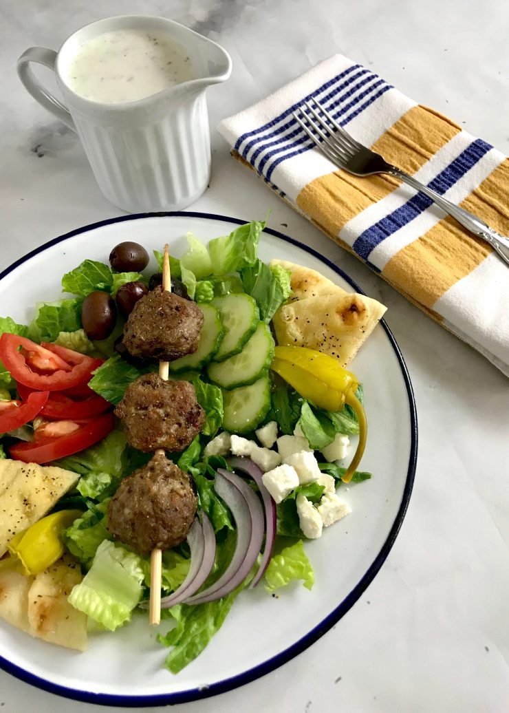 Greek Gyro Salad - Picnic Life Foodie