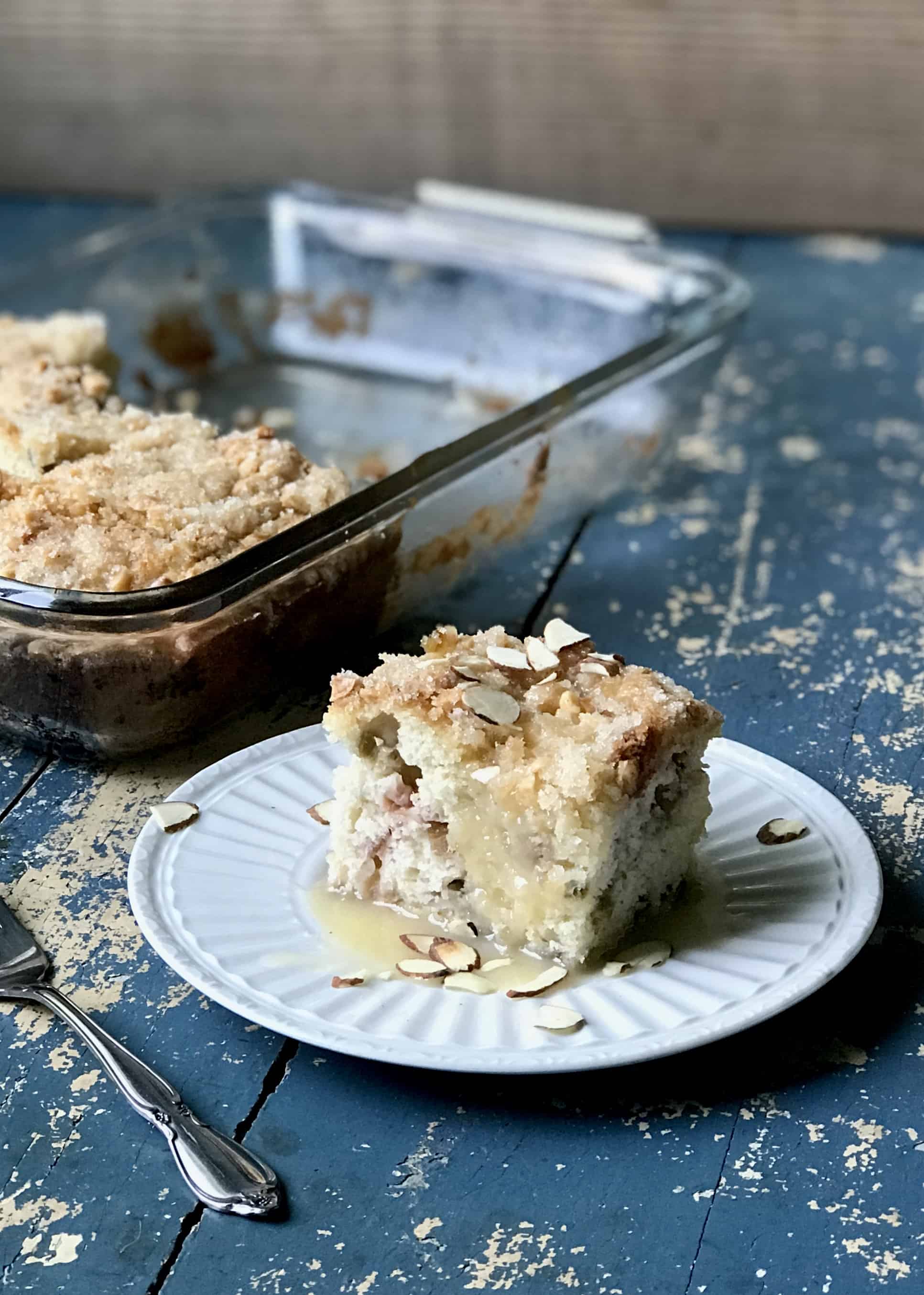 Rhubarb Pudding Cake - Picnic Life Foodie