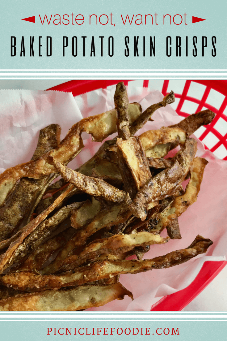 Baked Potato Skin Crisps - Picnic Life Foodie