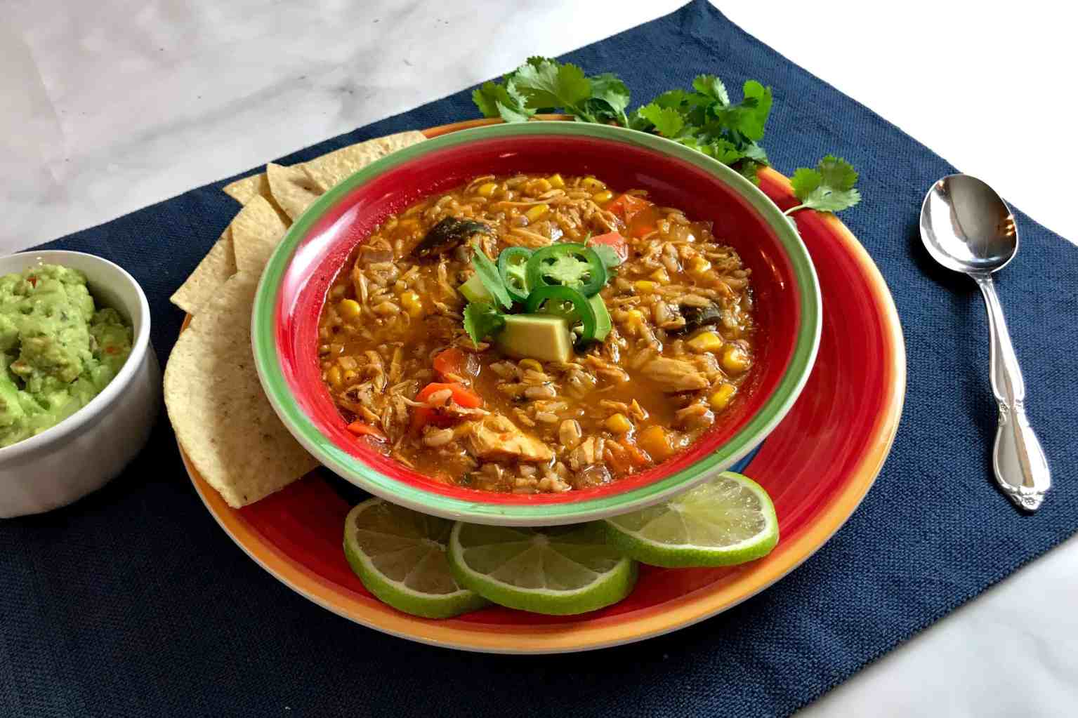 Mexican Chicken Soup - Picnic Life Foodie