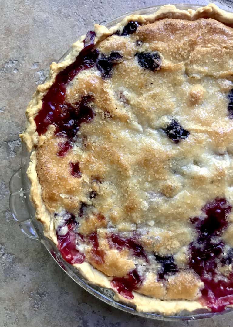 Sour Cream Raspberry Pie Recipe - Picnic Life Foodie