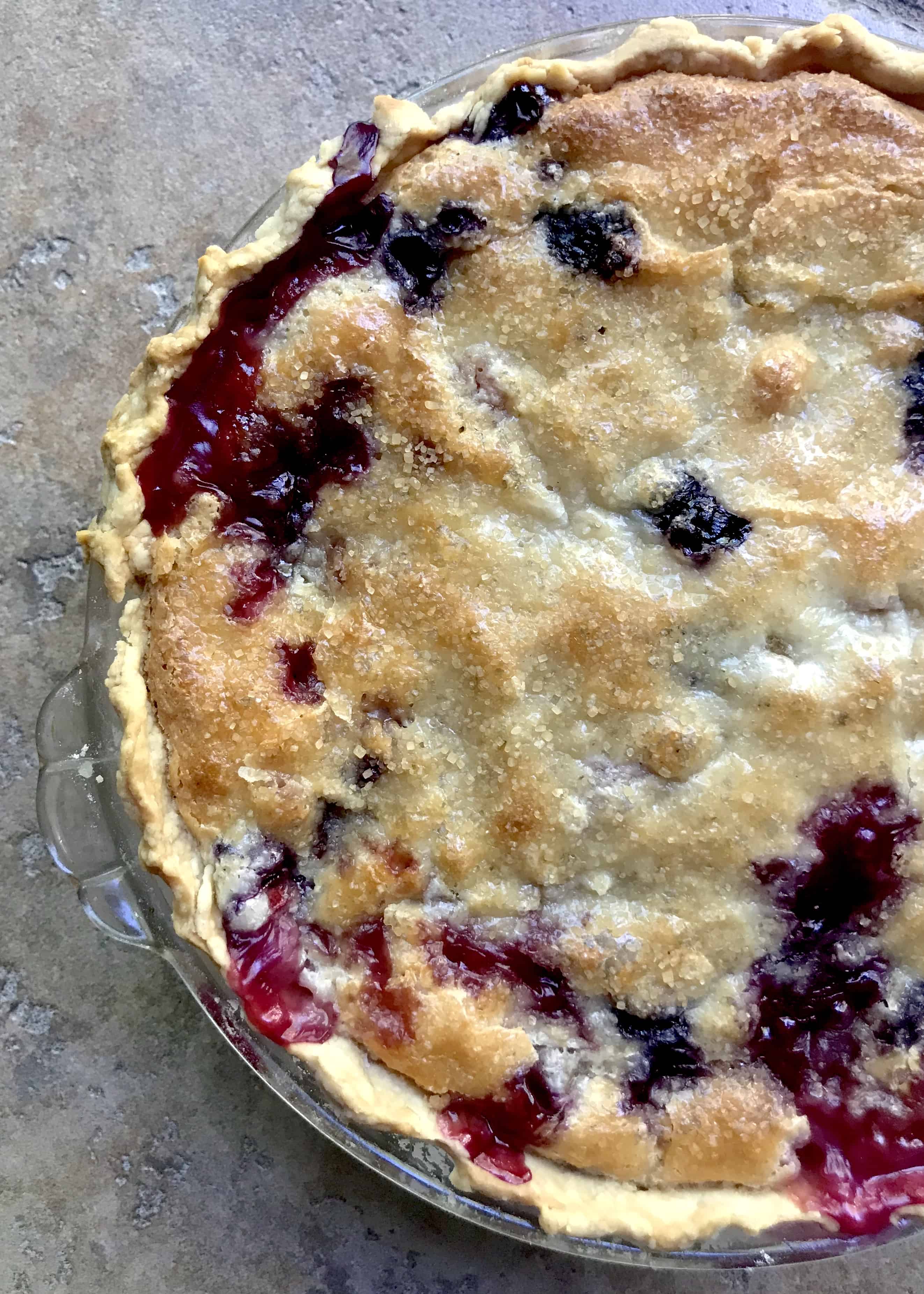 Sour Cream Raspberry Pie Recipe - Picnic Life Foodie