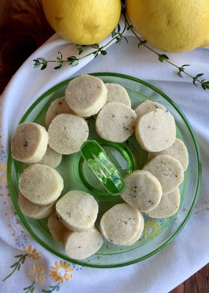 Lemon Thyme Shortbread Cookies - Picnic Life Foodie