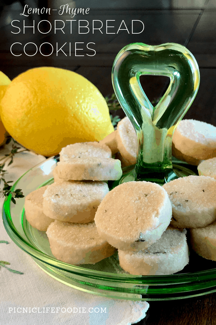 Lemon Thyme Shortbread Cookies - Picnic Life Foodie