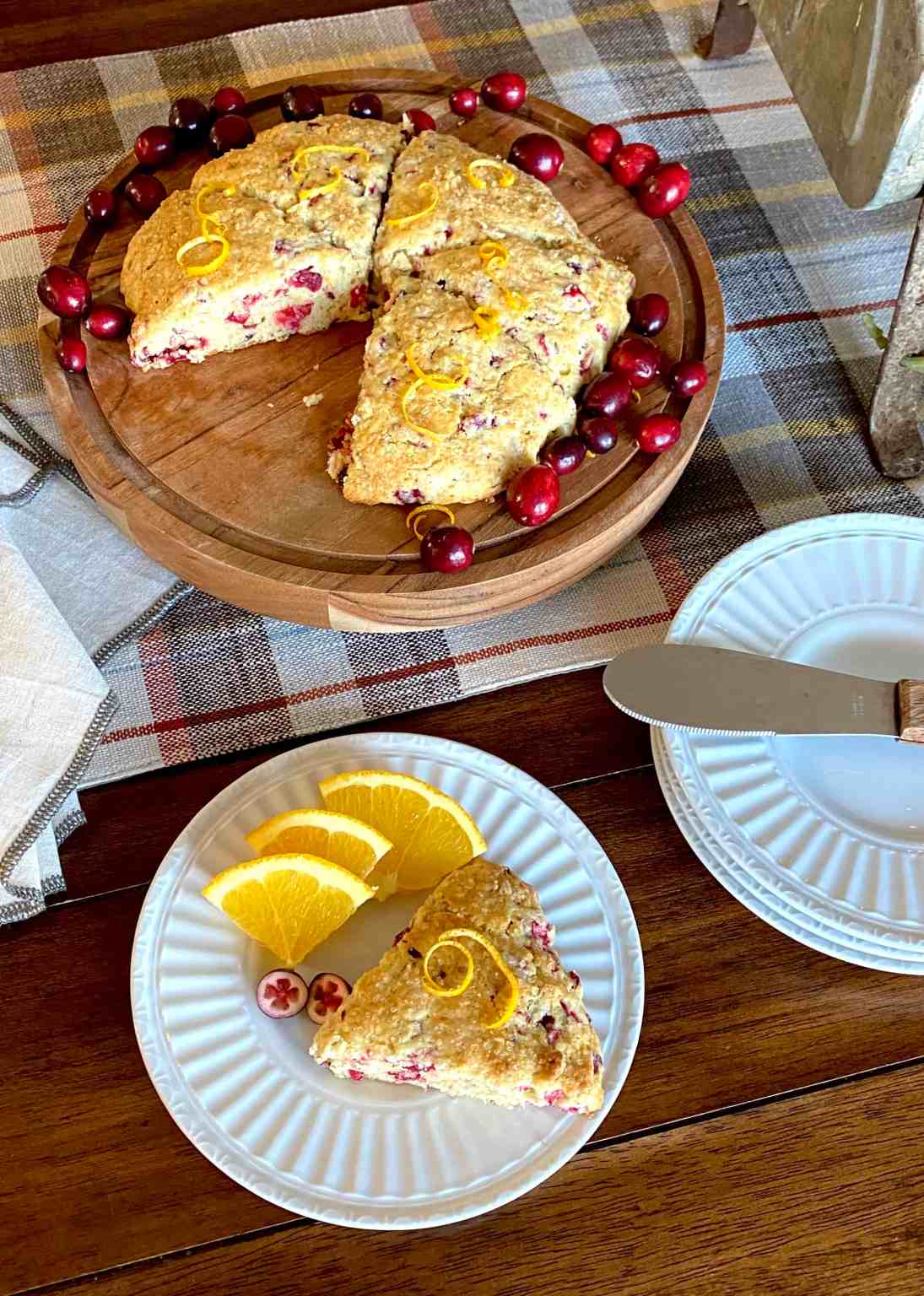 Cranberry Orange Scones Recipe - Picnic Life Foodie