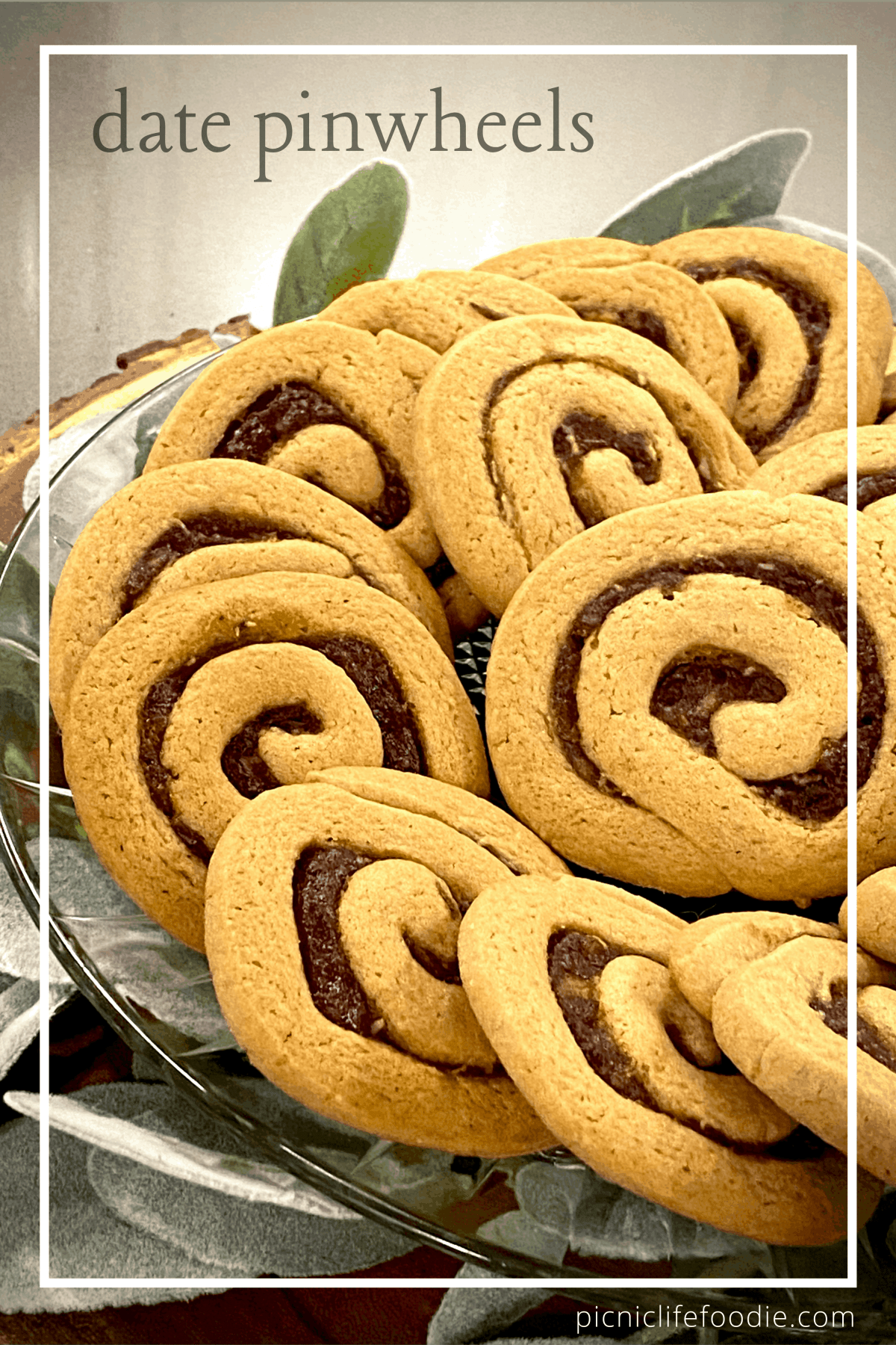Date Pinwheel Cookies - Picnic Life Foodie